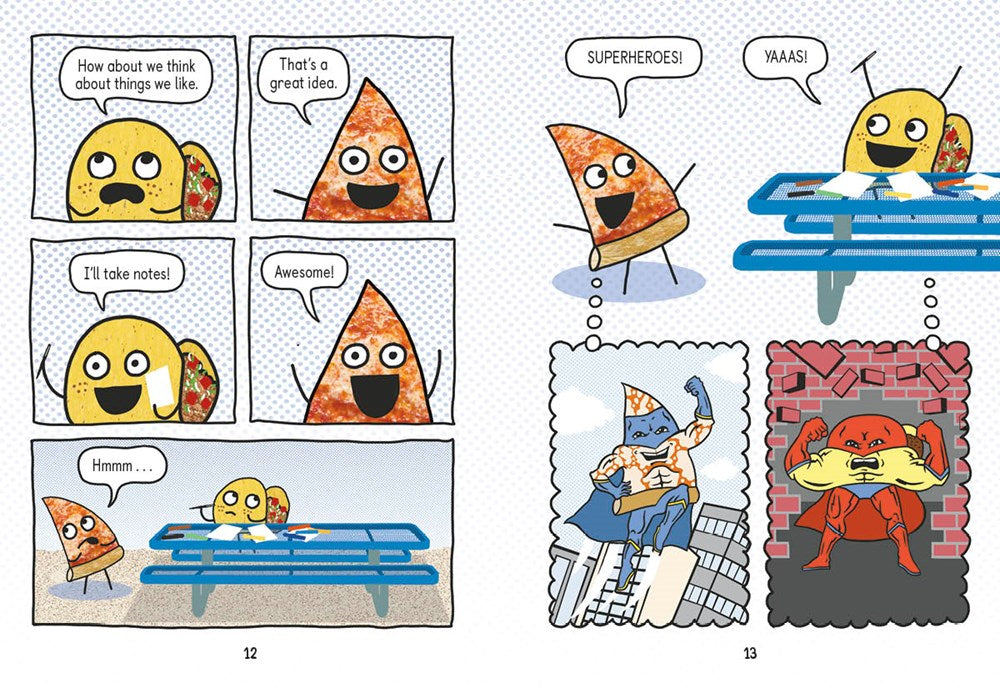 Pizza and Taco #3: Super-Awesome Comic! – AESOP'S FABLE