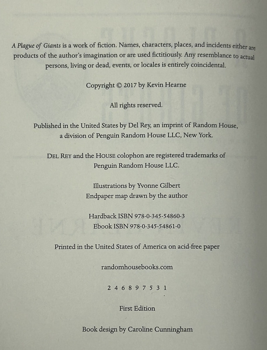 A Plague of Giants (Signed First Edition) – AESOP'S FABLE