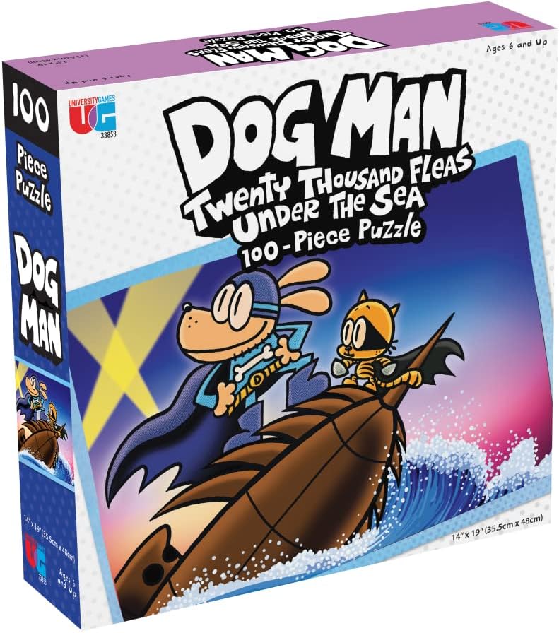 Dog Man 20,000 Fleas Under The Sea Puzzle (100 pieces) – AESOP'S FABLE