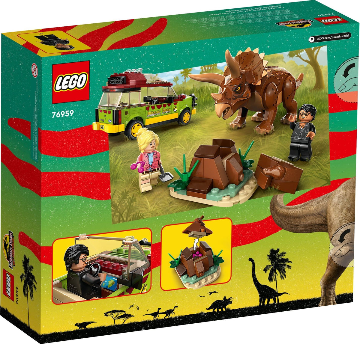 LEGO® Jurassic World 76959 Triceratops Research (281 pieces) – AESOP'S ...
