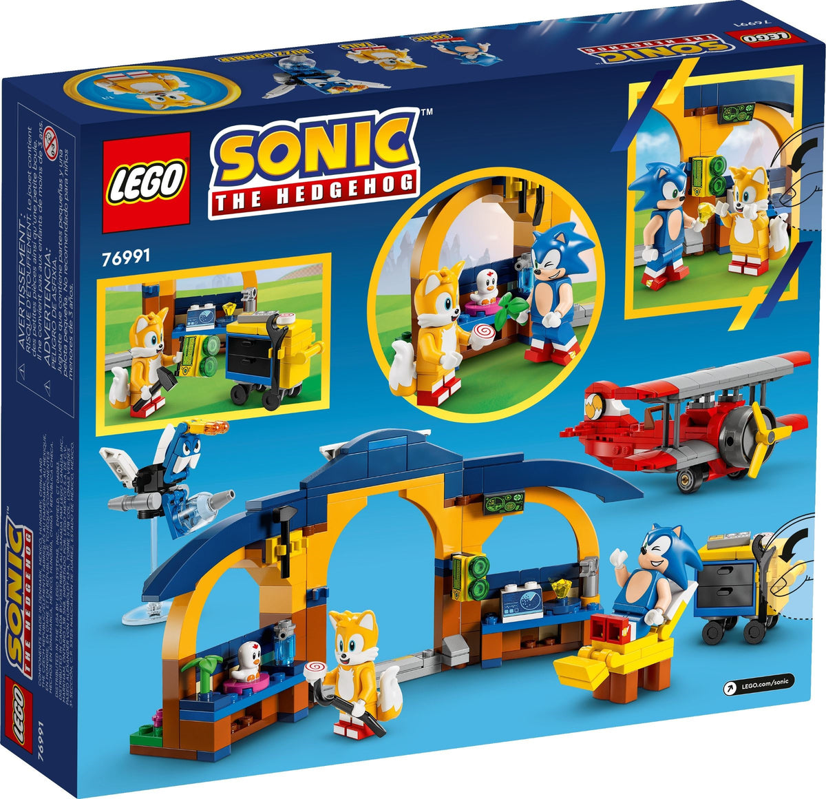 LEGO® Sonic the Hedgehog™ 76991 Tails' Workshop and Tornado Plane (376 ...
