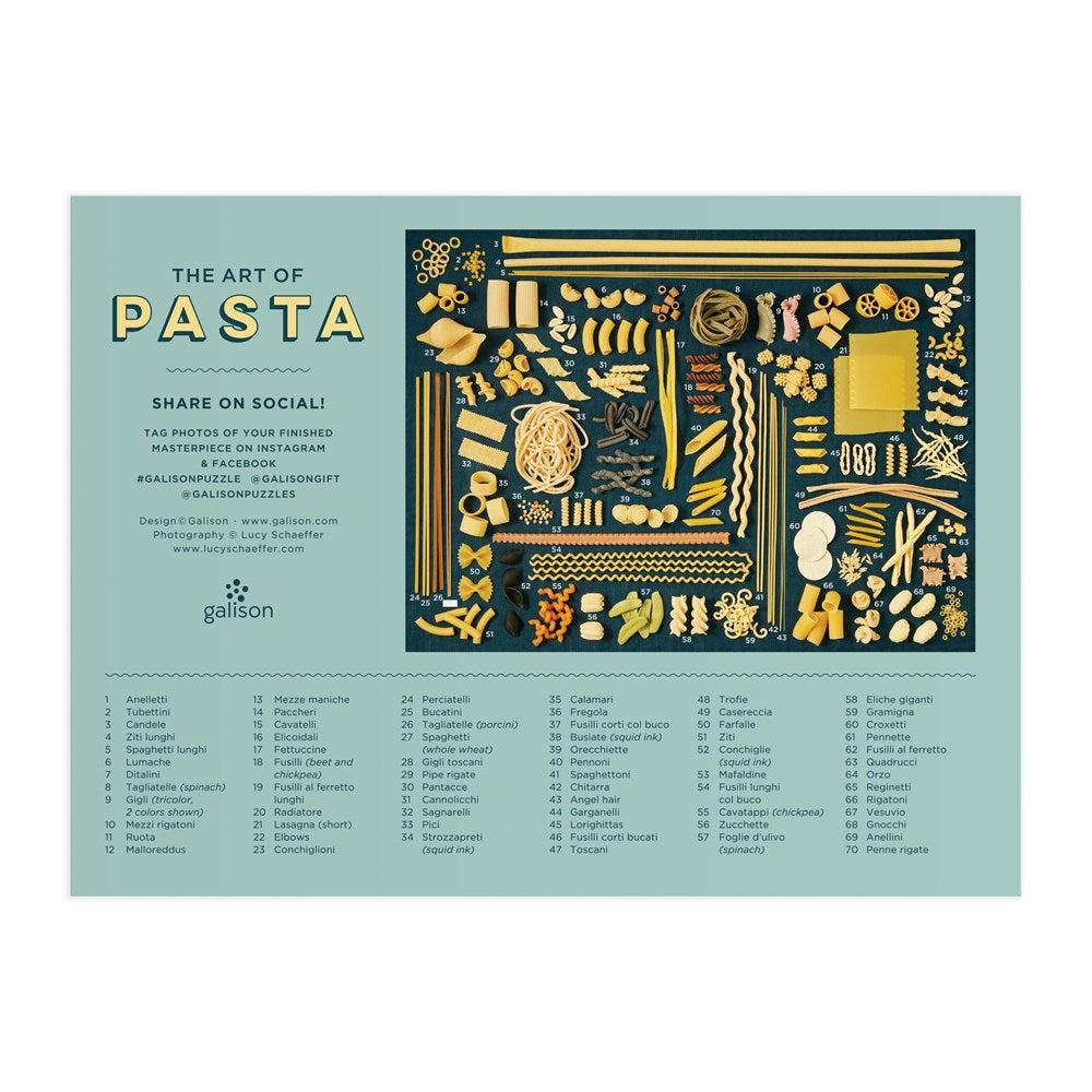 The Art of Pasta Puzzle (1,000 pieces) – AESOP'S FABLE