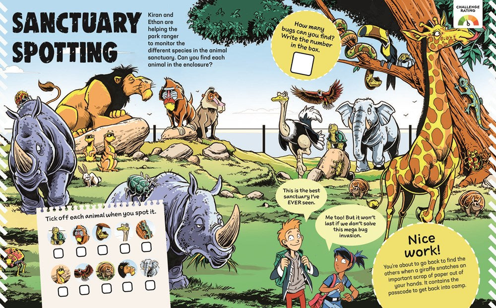 Escape Room Puzzles: Attack of the Mega Bugs – AESOP'S FABLE