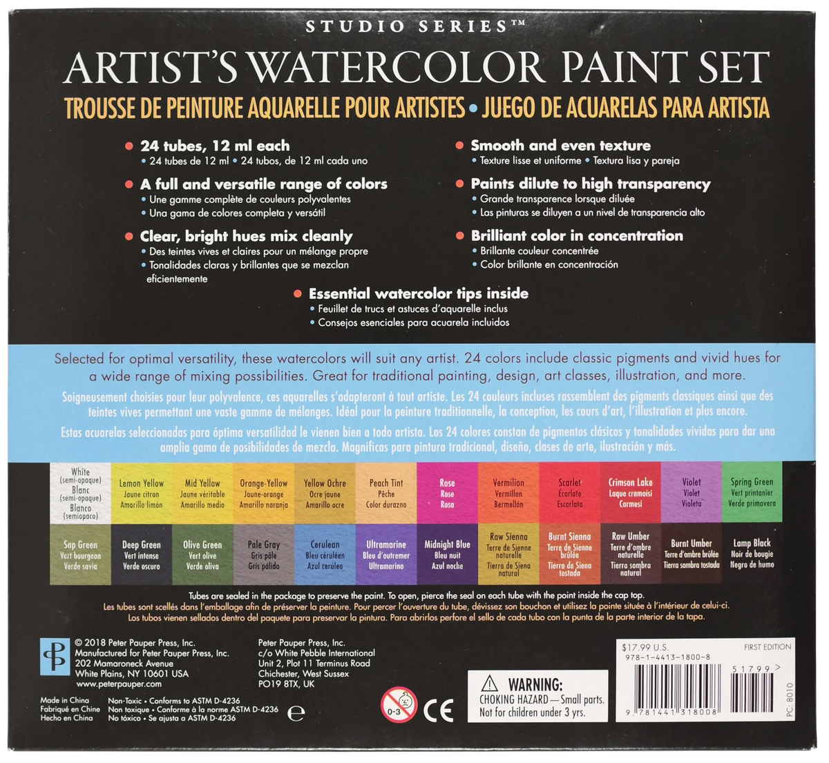 Studio Series Artist's Watercolor Paint Set – AESOP'S FABLE
