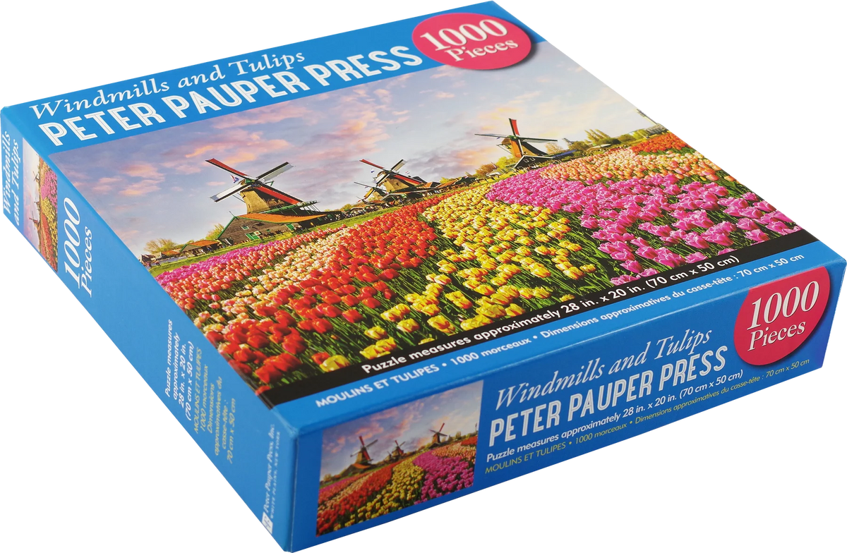 Windmills and Tulips Jigsaw Puzzle (1000 pieces) – AESOP'S FABLE