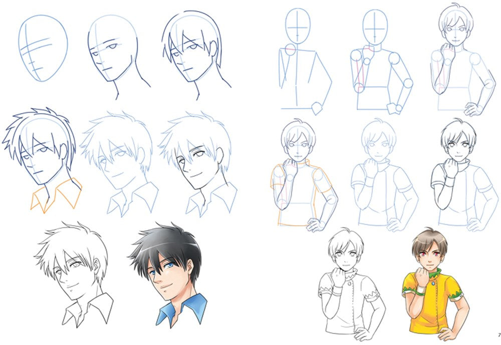 How to Draw Manga Boys in Simple Steps – AESOP'S FABLE