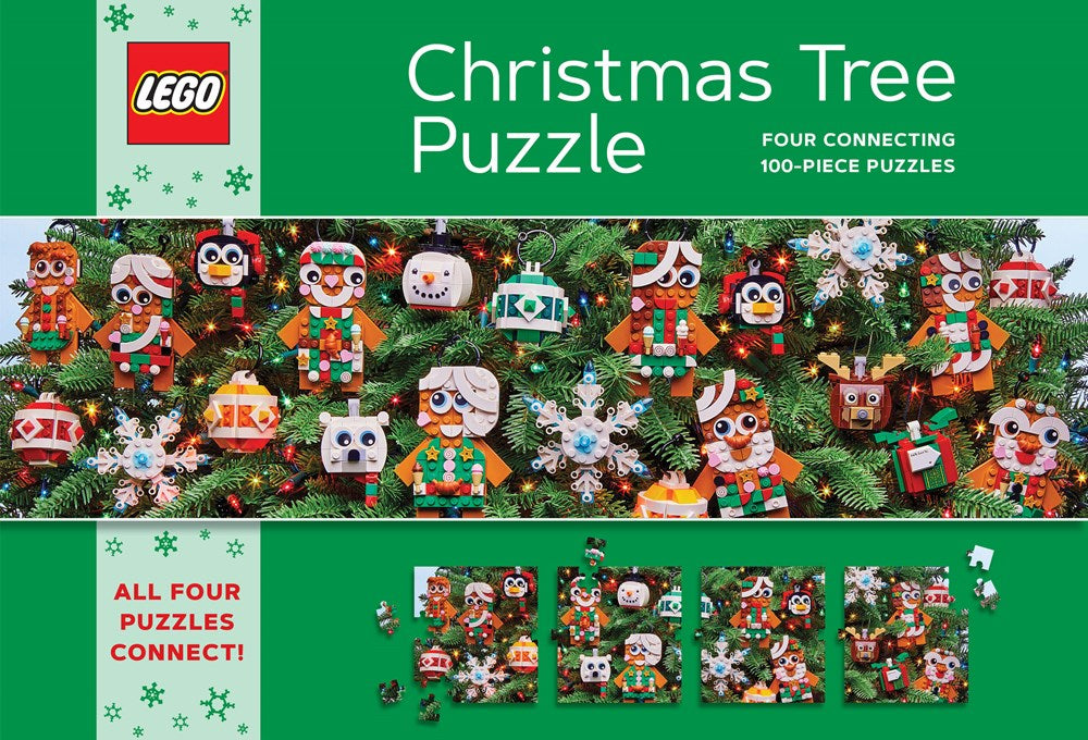 LEGO® Christmas Tree Puzzle (4 connecting 100 piece puzzles) – AESOP'S ...