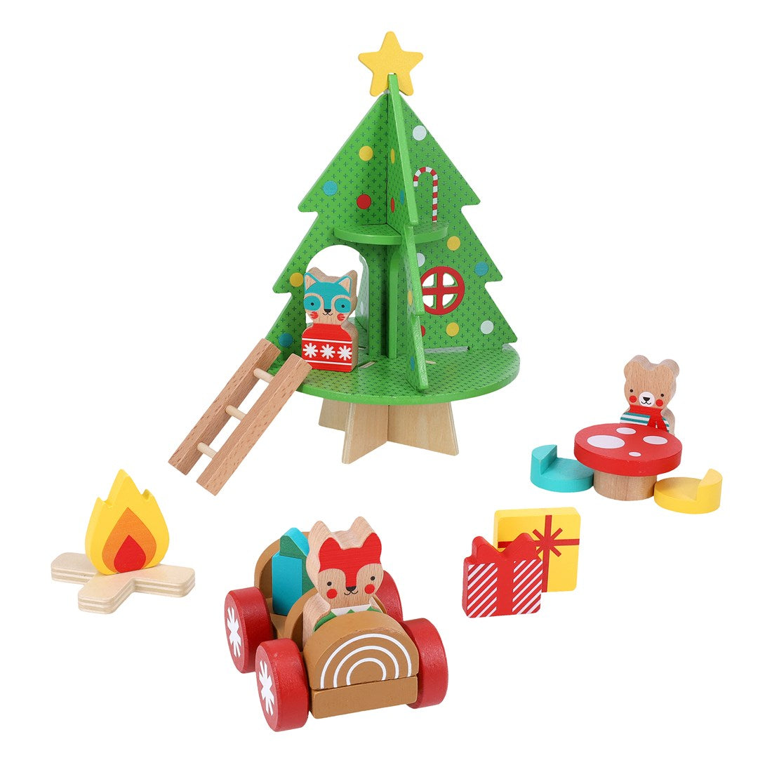 Christmas Treehouse Wooden Play Set – AESOP'S FABLE