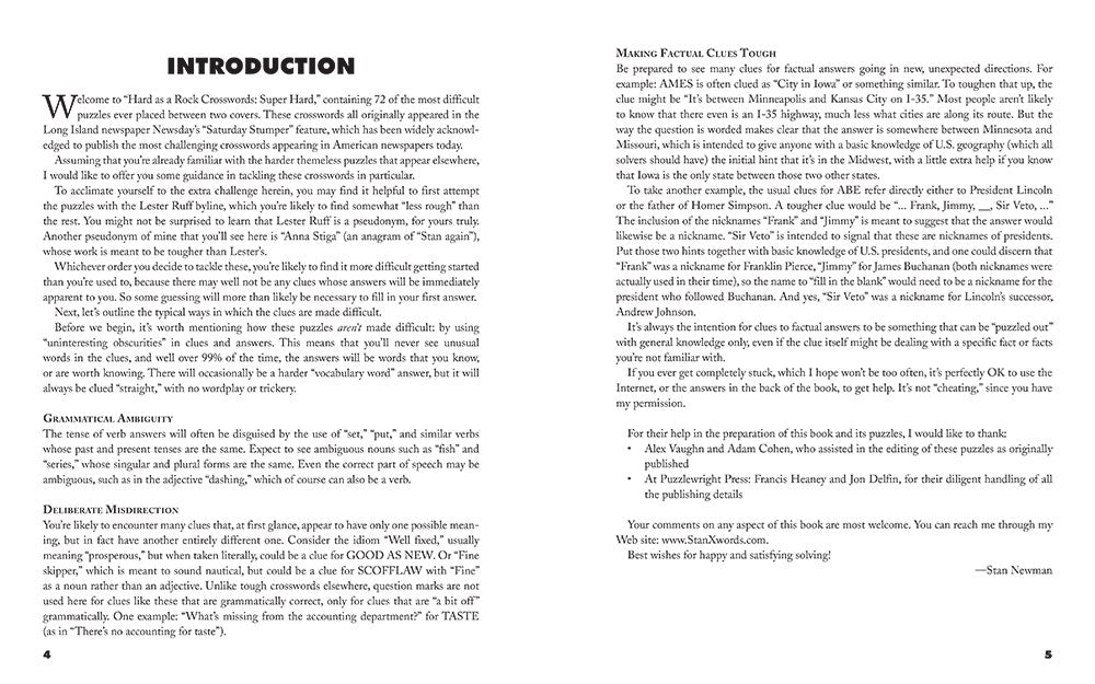 Hard as a Rock Crosswords: Super Hard – AESOP'S FABLE