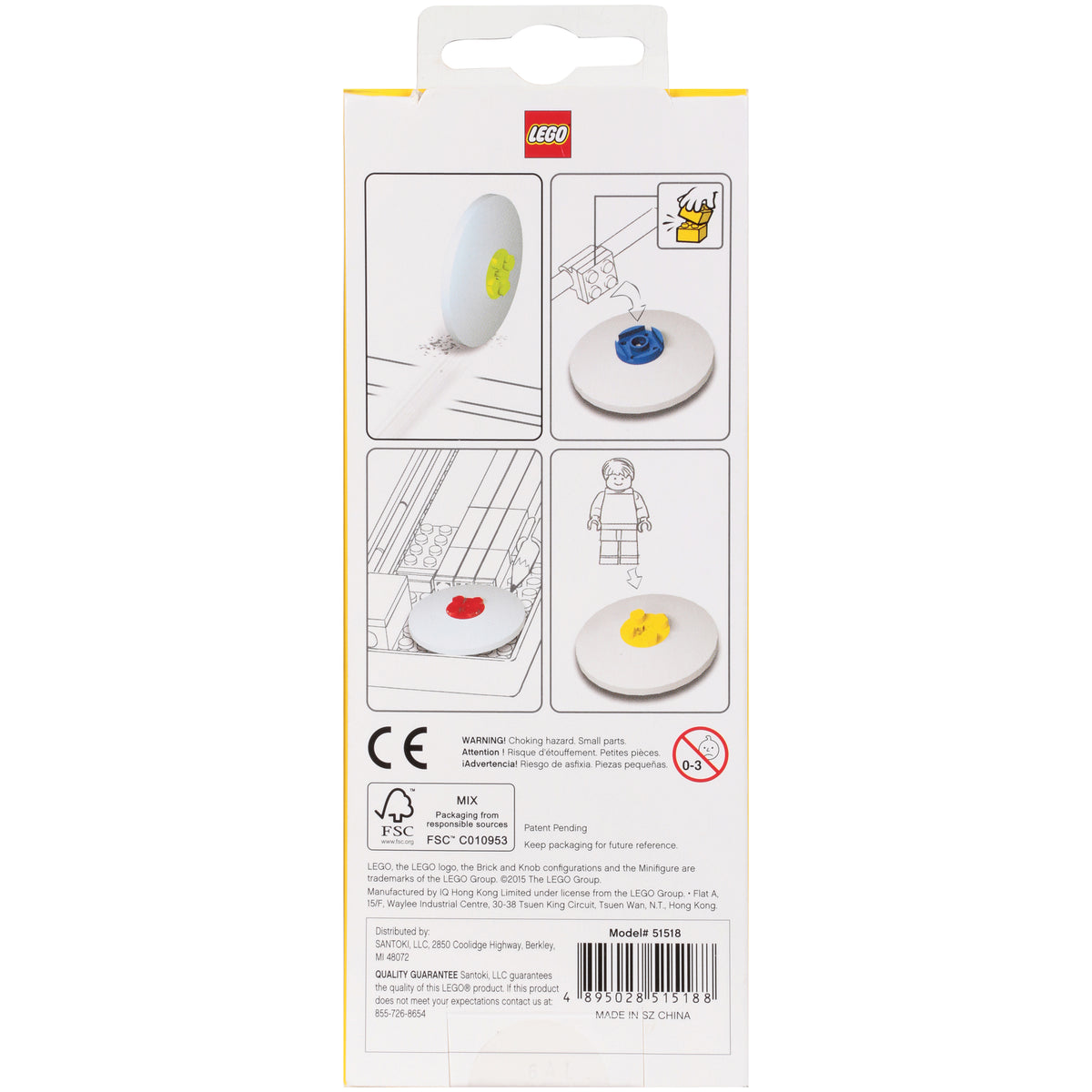 LEGO® Erasers (Blue & Yellow) – AESOP'S FABLE